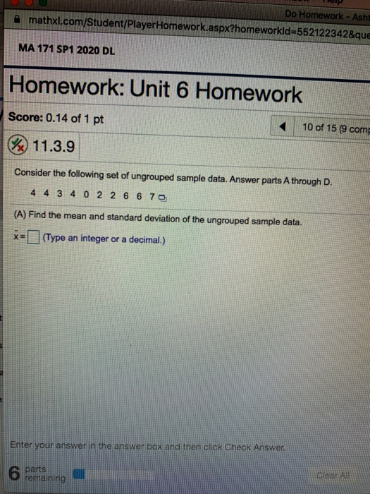 Solved CP Do Homework - Asht mathxl.com/Student/Player | Chegg.com