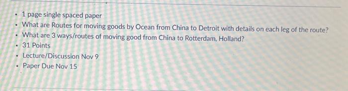 Solved - 1 page single spaced paper - What are Routes for | Chegg.com
