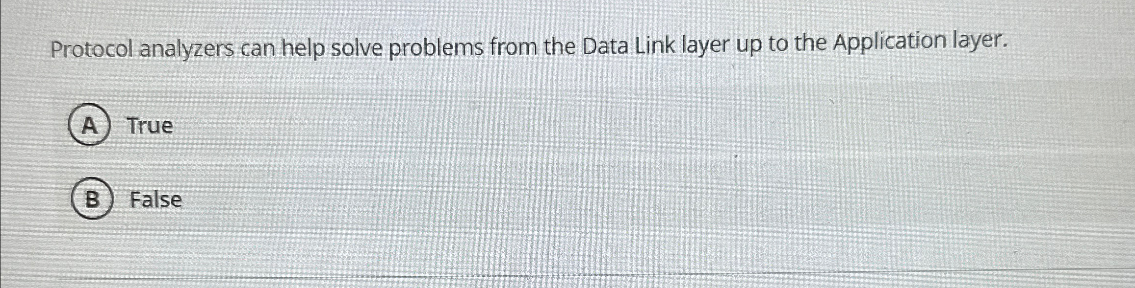 Solved Protocol analyzers can help solve problems from the | Chegg.com
