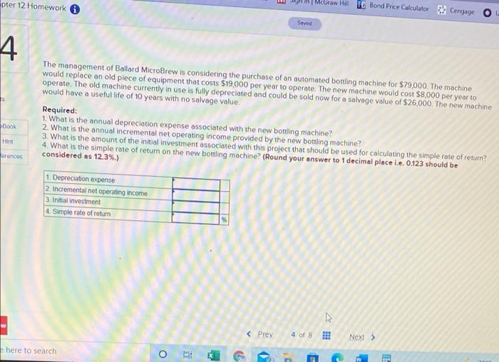 Solved pter 12 Homework McGraw Hill Bond Price Calculator | Chegg.com