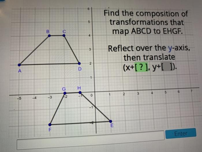 Solved 5 Find the composition of transformations that map | Chegg.com