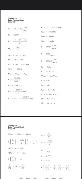 Solved 24 and 25. Please use the formula sheet to write | Chegg.com