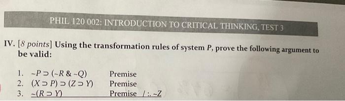 Solved IV. [ 8 points] Using the transformation rules of | Chegg.com