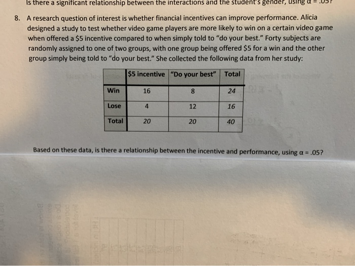 Solved Is there a significant relationship between the | Chegg.com