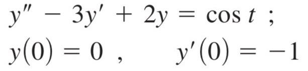 Solved y''-3y'+2y=costy(0)=0,y'(0)=-1 | Chegg.com
