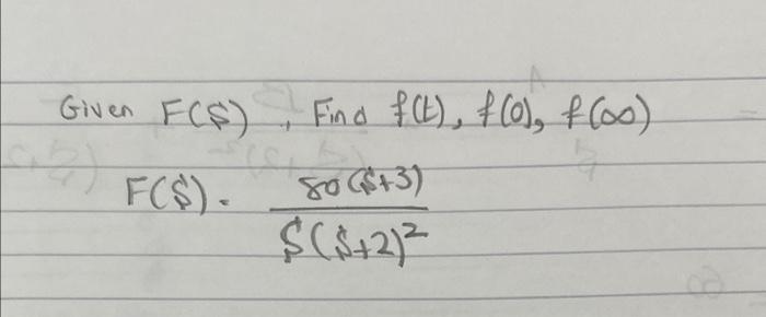 Solved F($)=S($+2)280($+3) | Chegg.com