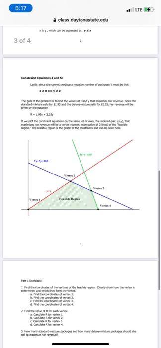Solved Part 1 Linear Programming Problem 1 A Confectioner