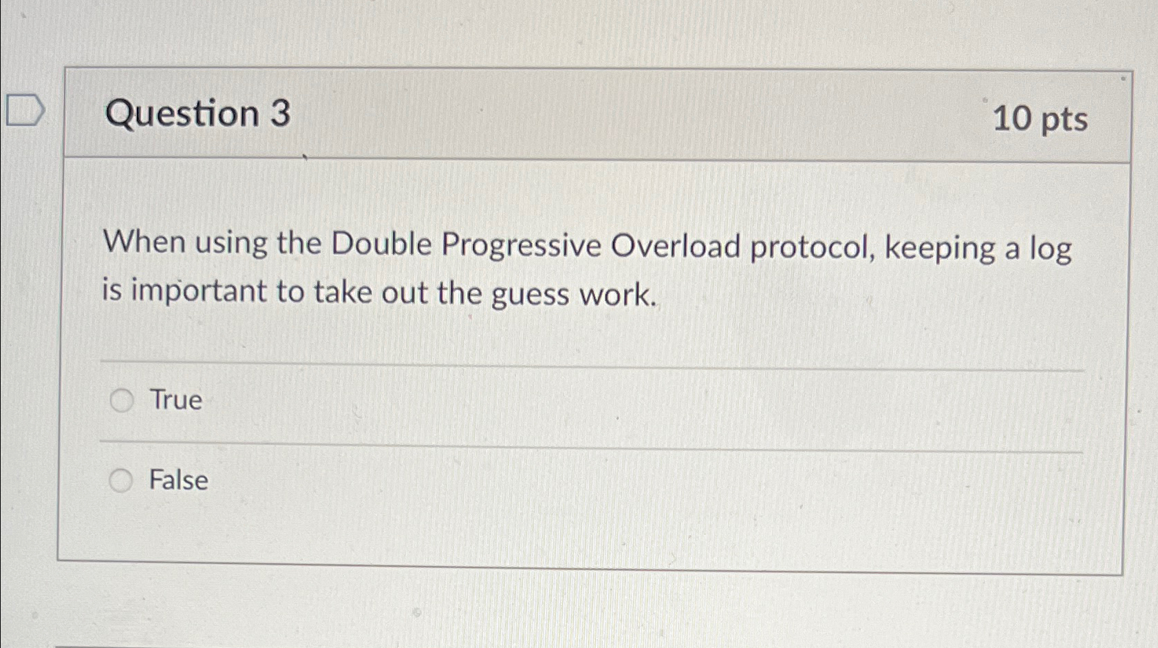Solved Question 310 ﻿ptsWhen using the Double Progressive | Chegg.com
