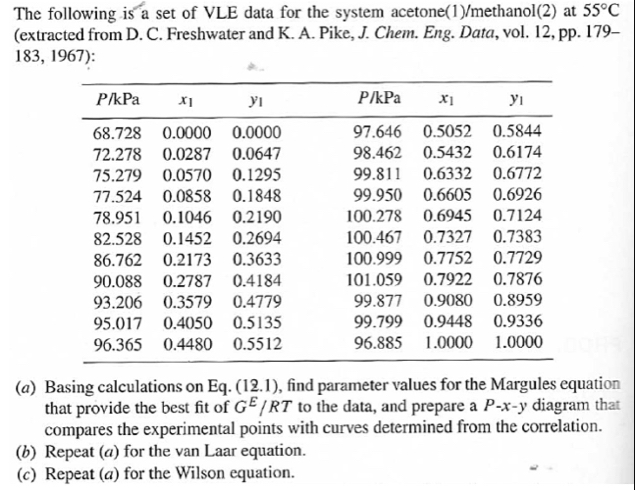 answer (c) ﻿only and also use NRTL eq as well. The | Chegg.com