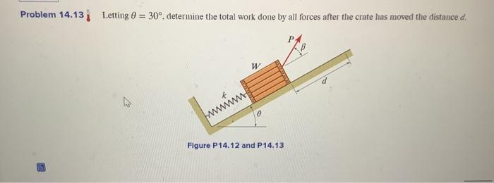 Solved Letting θ=30∘, determine the total work done by all | Chegg.com