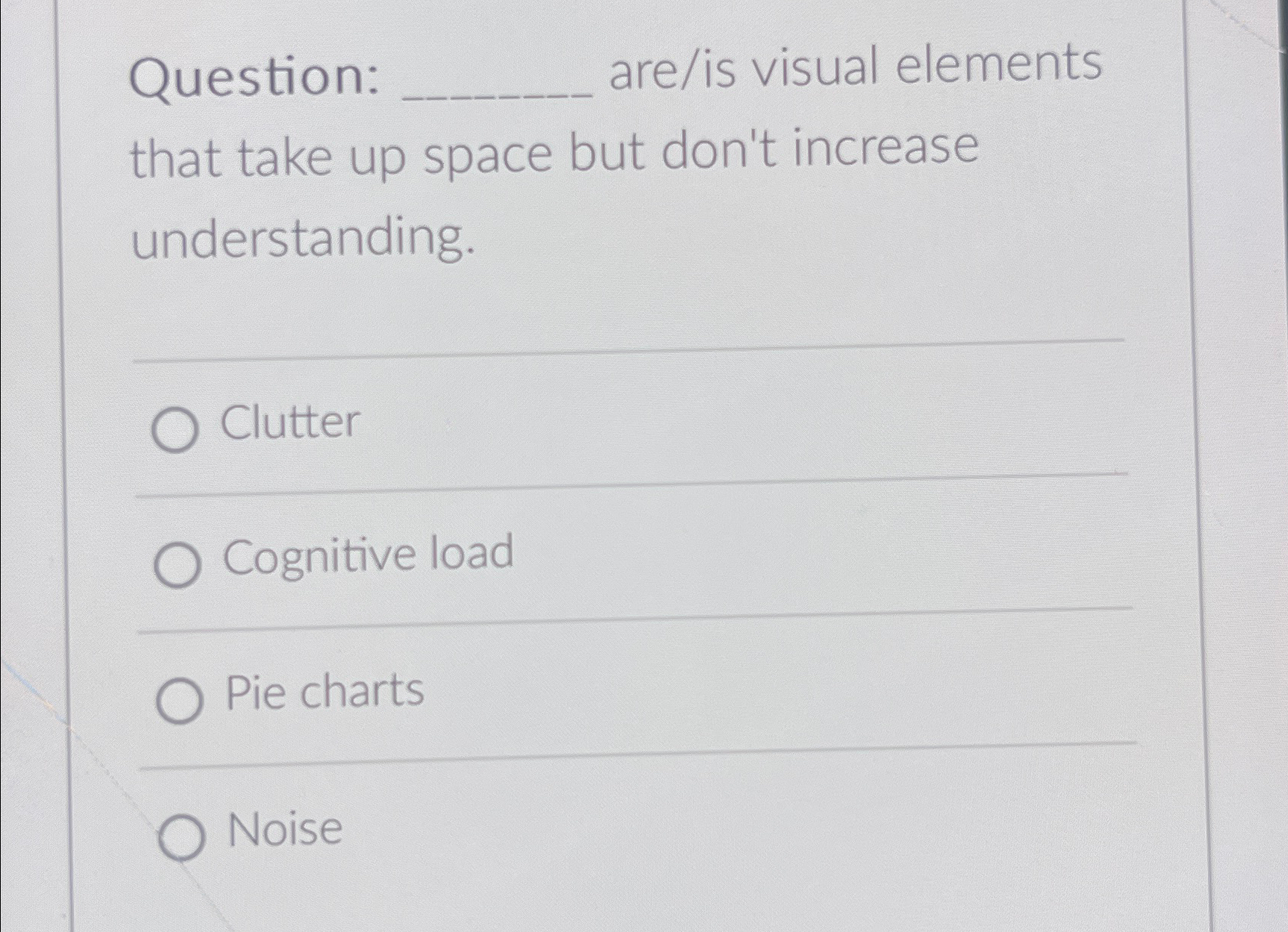 Solved Question: are/is visual elements that take up space | Chegg.com