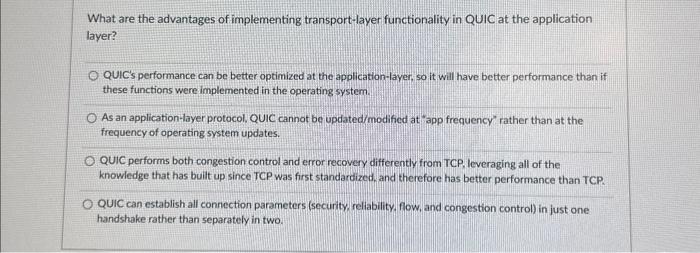 Solved What are the advantages of implementing | Chegg.com