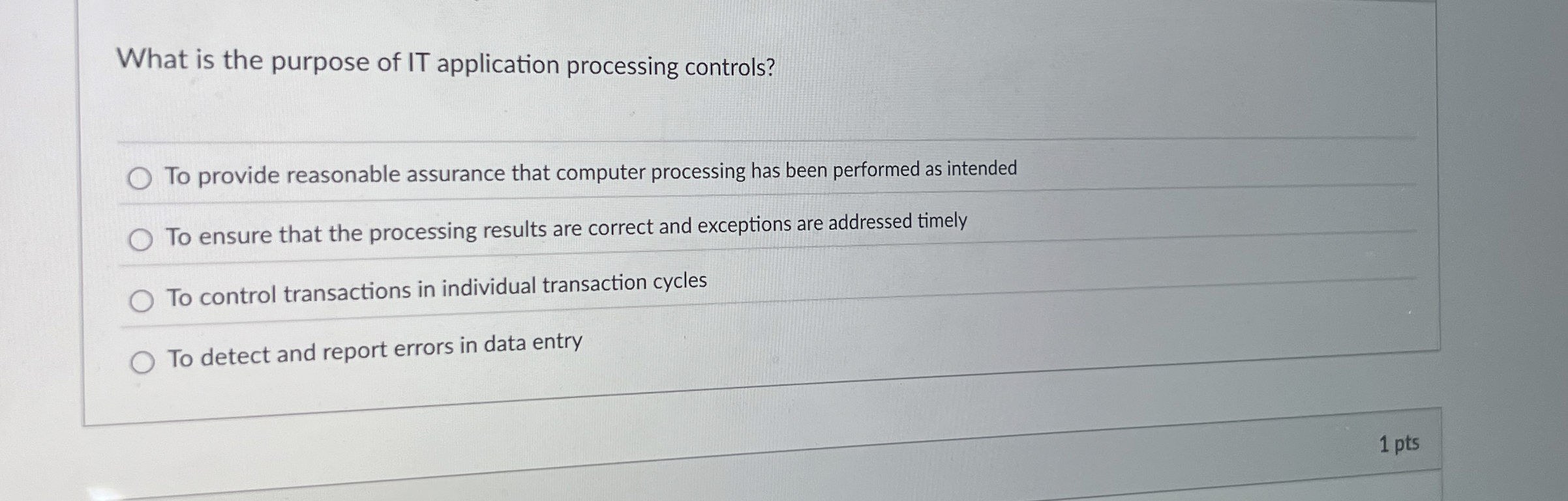 Solved What is the purpose of IT application processing | Chegg.com