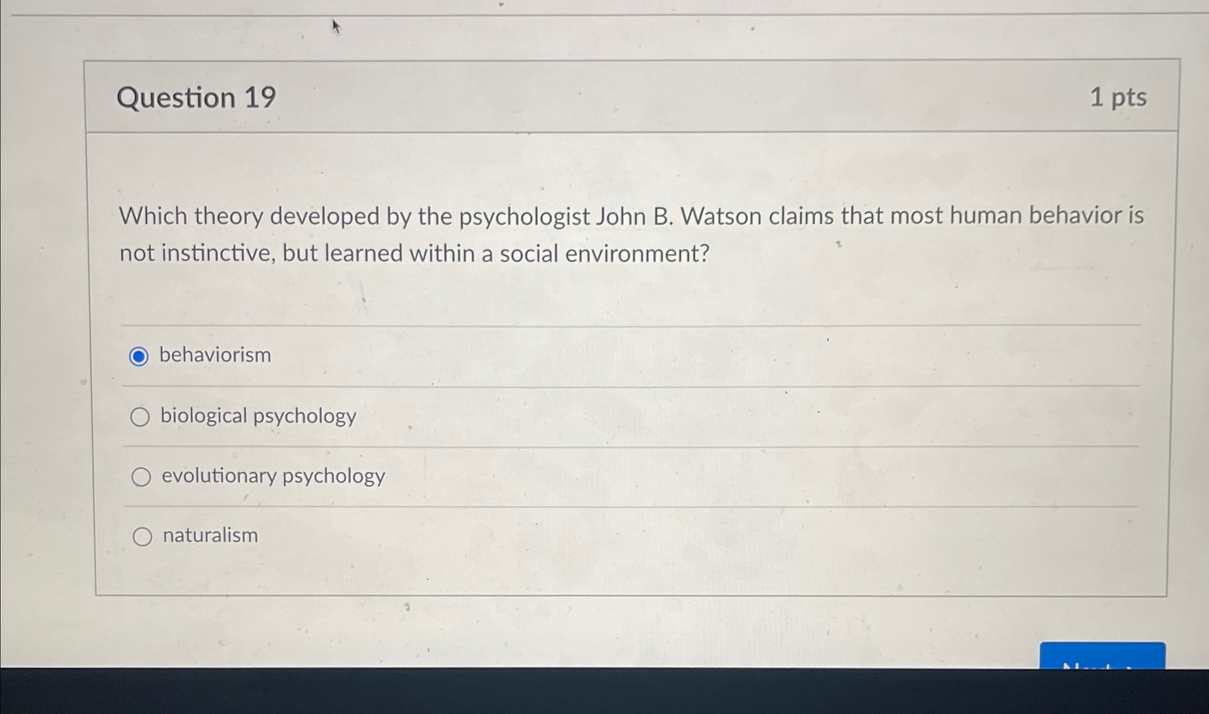Solved Question 191 ptsWhich theory developed by the | Chegg.com Solved Question 191 ptsWhich theory developed by the | Chegg.com