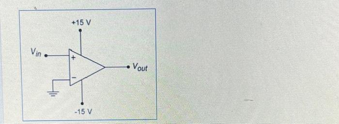 Solved caculate vout when Vin = -2 V and pin 3 is connected | Chegg.com