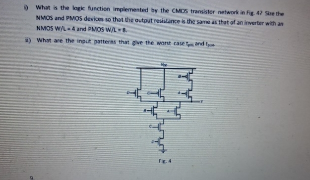 Solved by an EXPERT i) ﻿What is the logic function implemented by the | Chegg.com