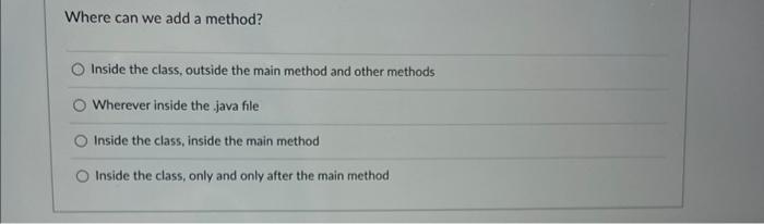 Solved What is the problem in the following method header: | Chegg.com
