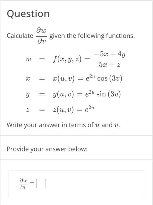 Solved Calculus 3 problem, use generalized chain rule to | Chegg.com
