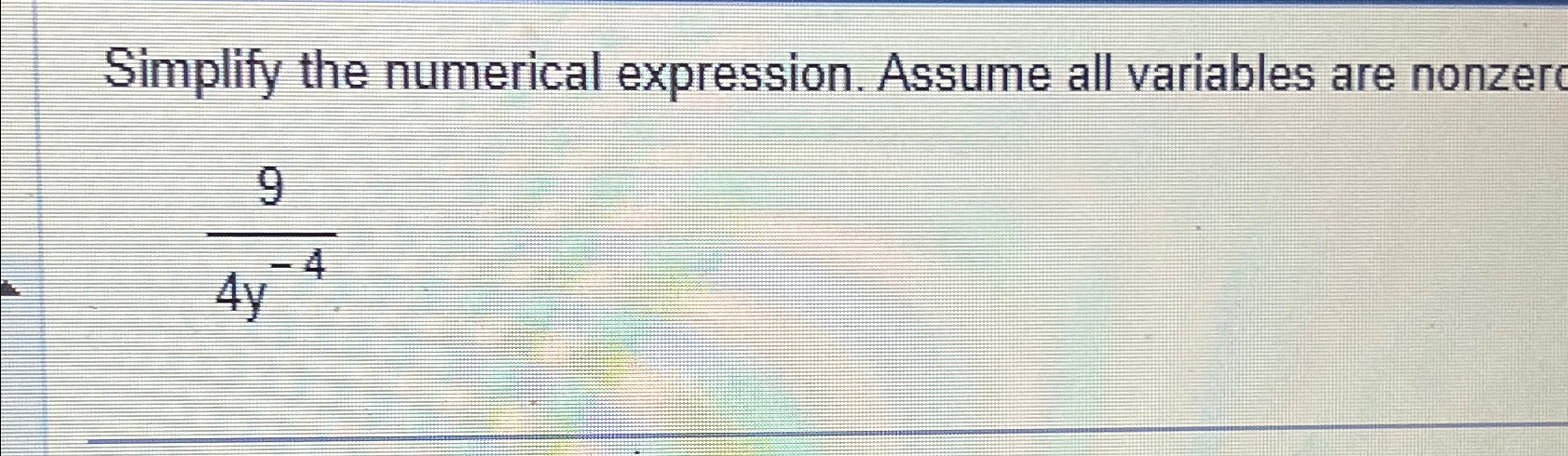 Solved Simplify the numerical expression. Assume all | Chegg.com