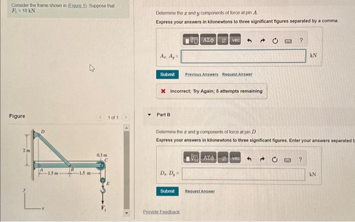 Solved Consider the frame shown in (Egure 1) Suppose that | Chegg.com