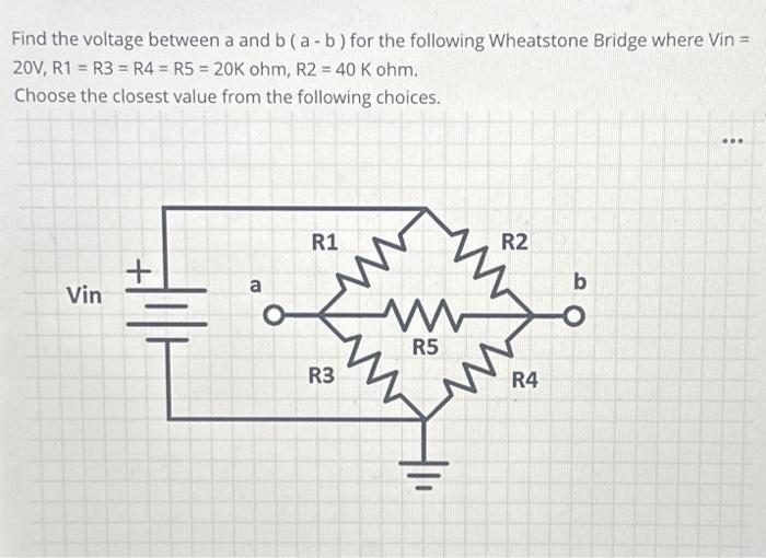 Solved Find the voltage between a and b ( a−b ) for the | Chegg.com