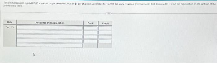 Solved pumal entry table? | Chegg.com