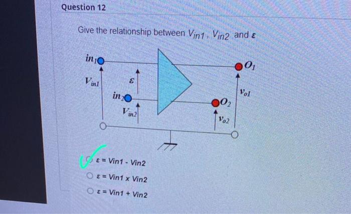 Solved This circuit is an example of a double-ended output | Chegg.com