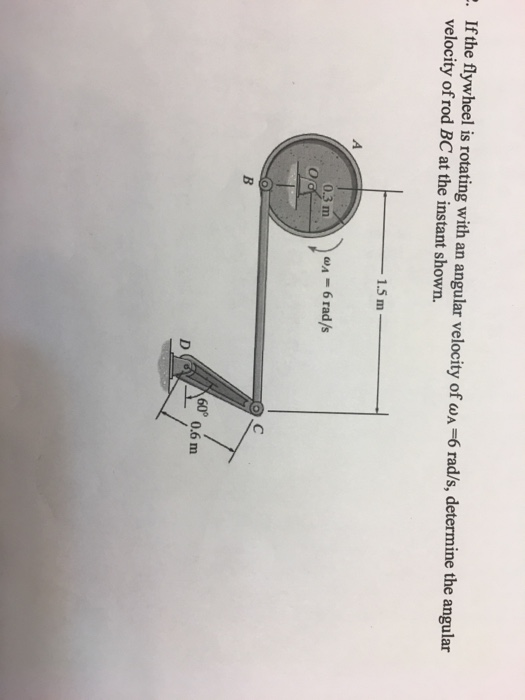 Solved If The Flywheel Is Rotating With An Angular 6570