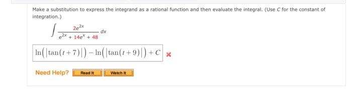 Solved Make a substitution to express the integrand as a | Chegg.com