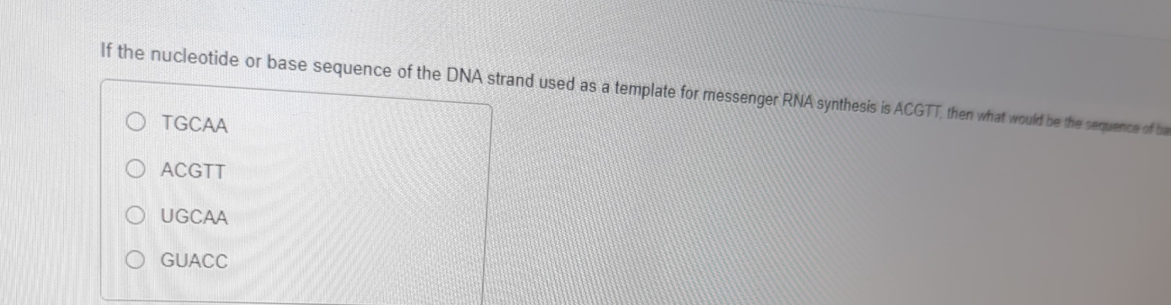 Solved If the nucleotide or base sequence of the DNA strand | Chegg.com