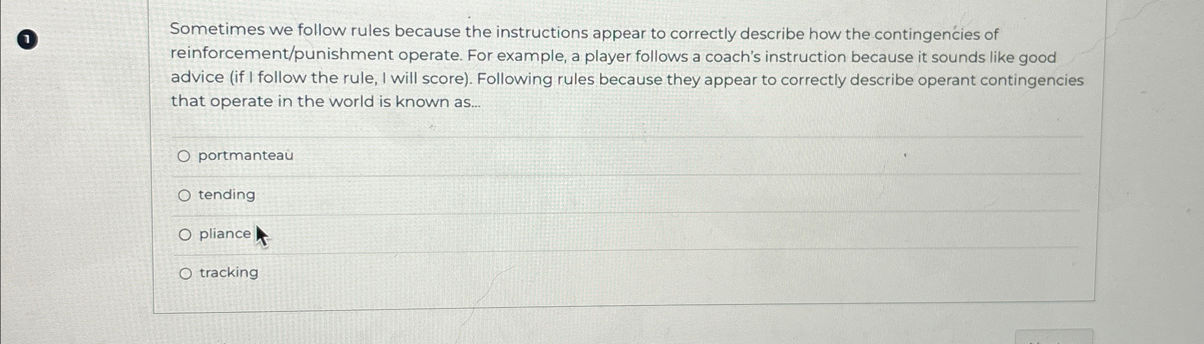 Solved Sometimes we follow rules because the instructions | Chegg.com