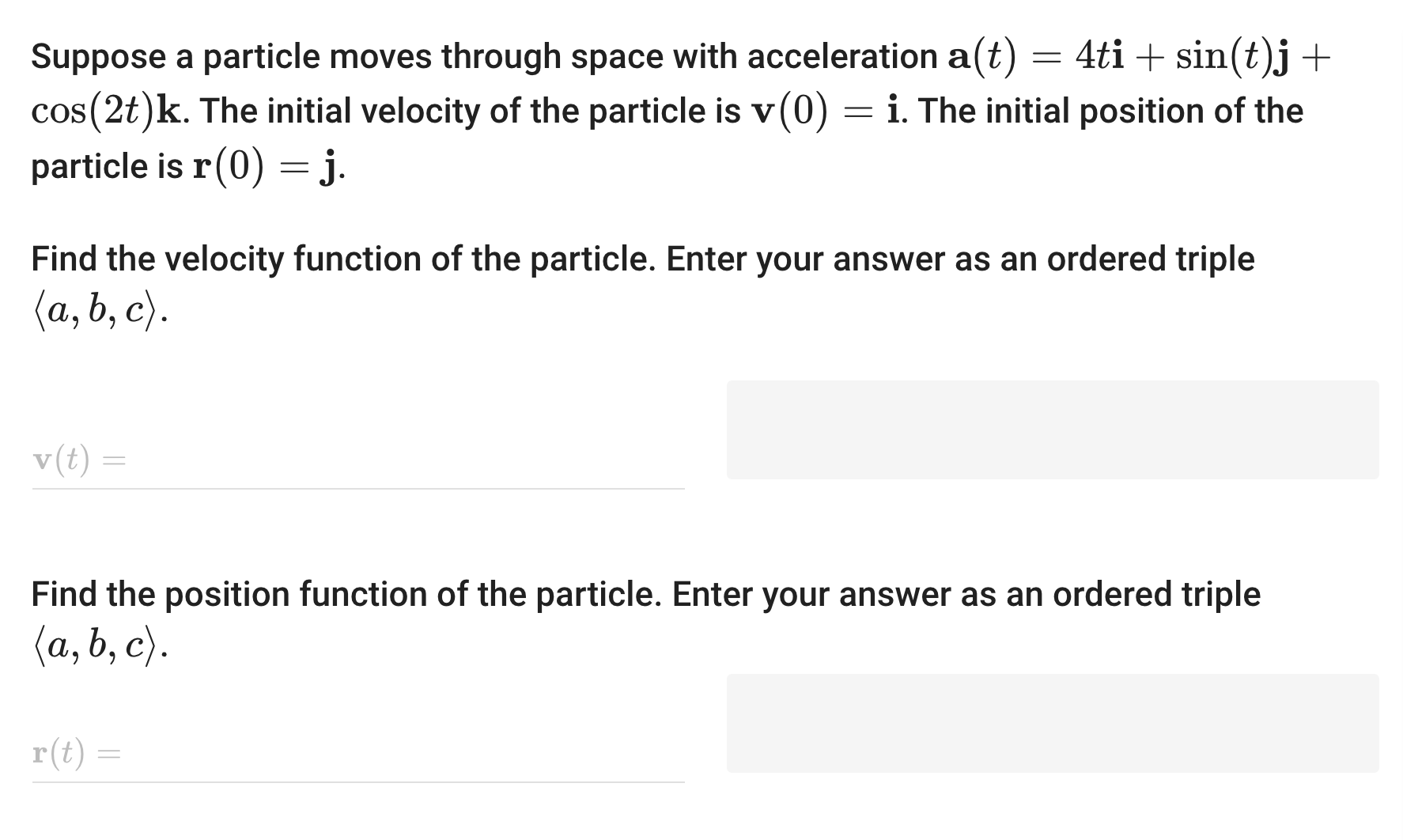 Solved Suppose a particle moves through space with | Chegg.com