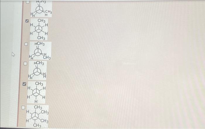 Solved Choose the eclipsed and staggered Newman projections | Chegg.com