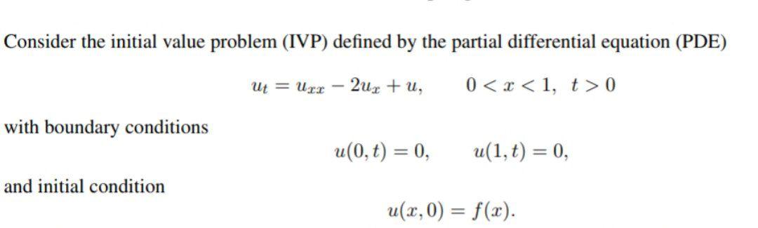 Solved Consider the initial value problem (IVP) defined by | Chegg.com