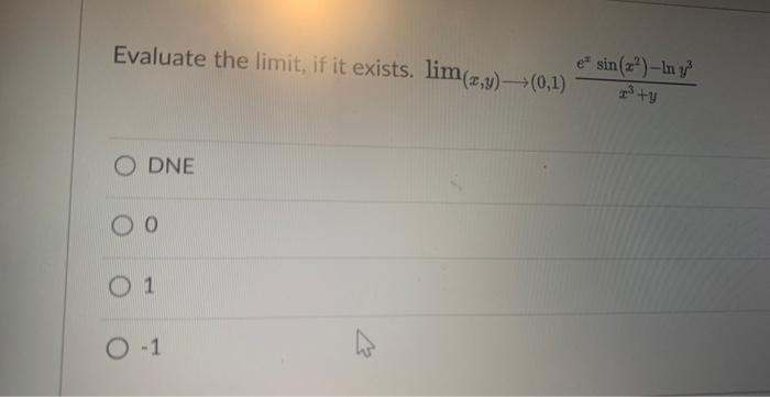 Solved Evaluate the limit, if it exists. | Chegg.com