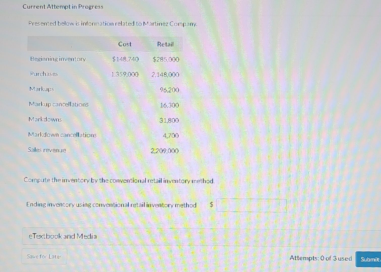 Solved Current Attempt in Progress Presented below is | Chegg.com