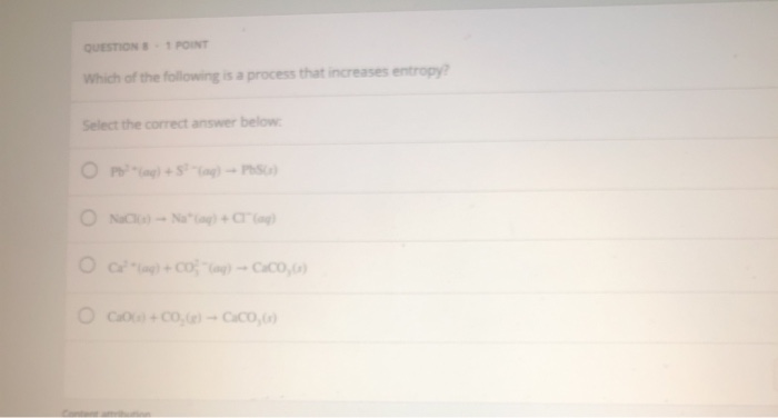 Solved QUESTIONS POINT Which of the following is a process | Chegg.com