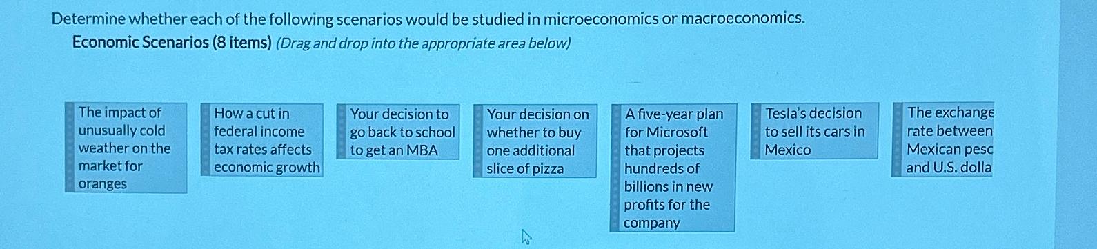 Solved Determine whether each of the following scenarios | Chegg.com