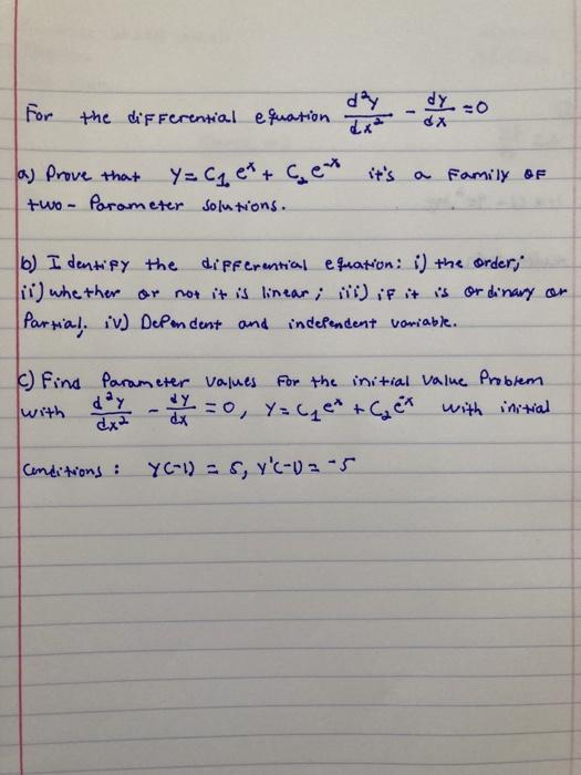 Solved dy 20 dx day For the differential equation dat (a) | Chegg.com