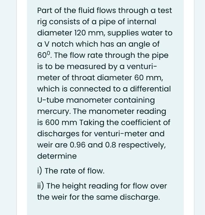Solved Find the normal depth of flow in a triangular channel | Chegg.com
