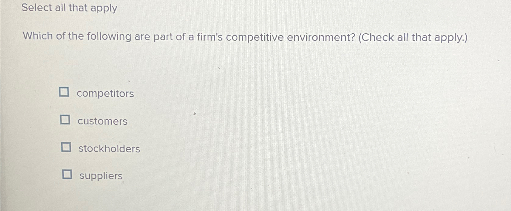 Solved Select all that applyWhich of the following are part | Chegg.com