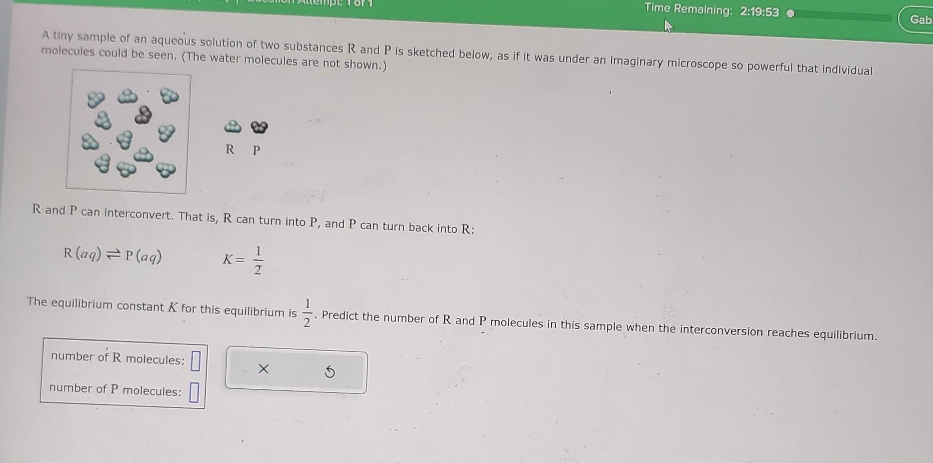 Solved A tiny sample of an aqueous solution of two | Chegg.com