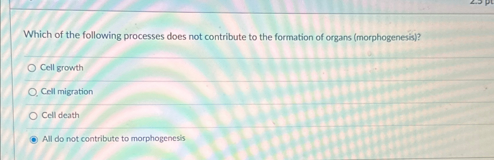 Solved Which of the following processes does not contribute | Chegg.com