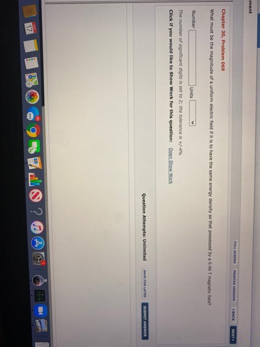 Solved ment FULL SCREEN PRINTER VERSION BACK NEXT Chapter | Chegg.com