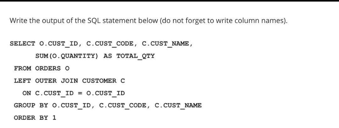 Solved Consider the following database for this question: | Chegg.com