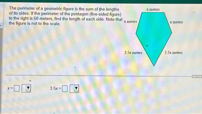 Solved The perimeter of a geometric figure is the sum of the | Chegg.com