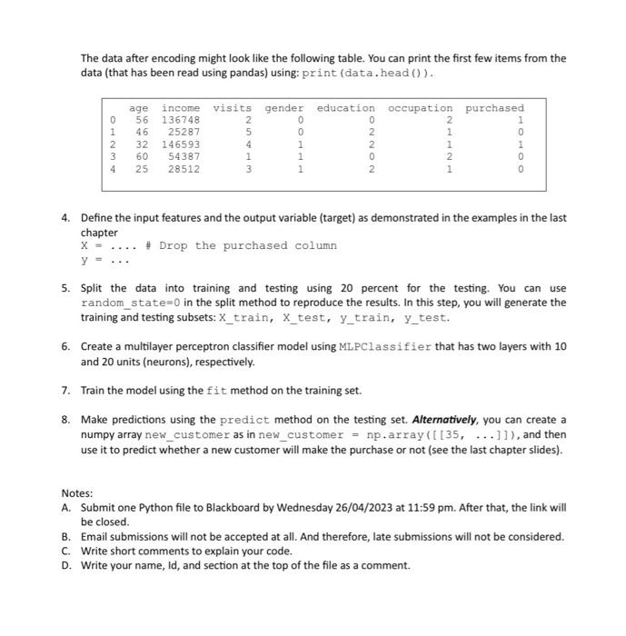 Solved solve it and give me a full python code without using | Chegg.com