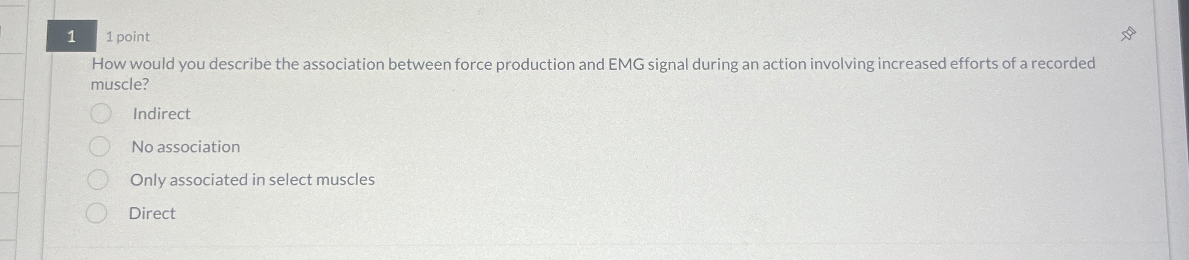 Solved 11 ﻿pointHow would you describe the association | Chegg.com