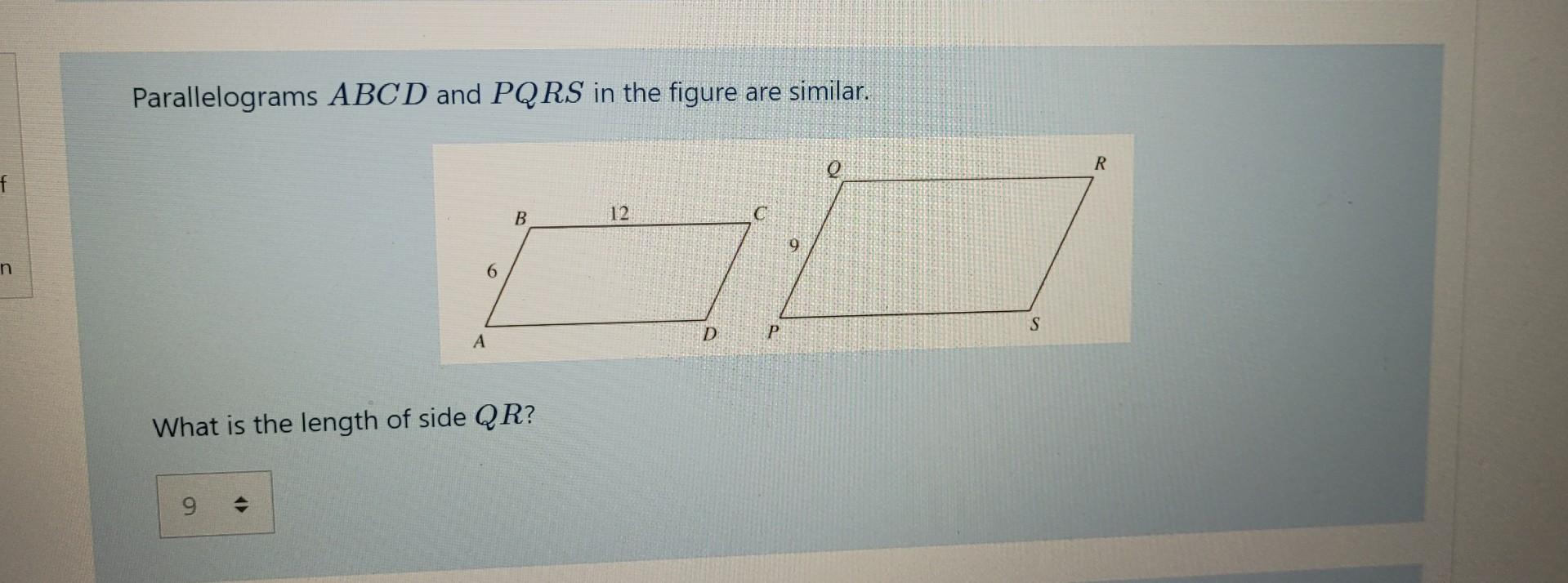 Solved Parallelograms ABCD and PQRS in the figure are | Chegg.com