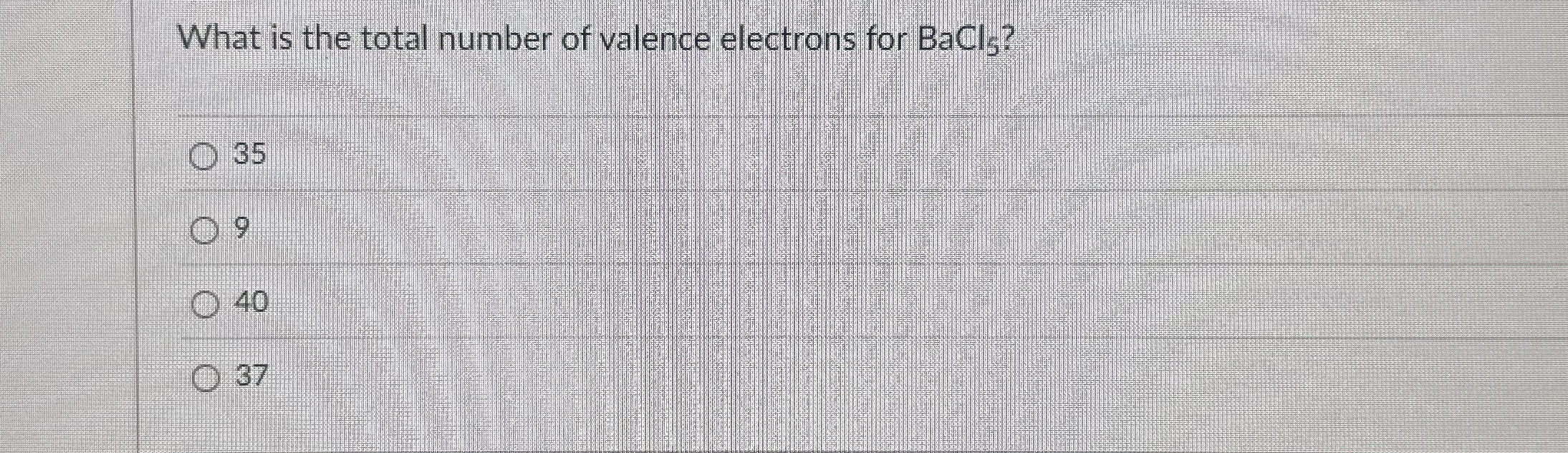Solved What is the total number of valence electrons for | Chegg.com